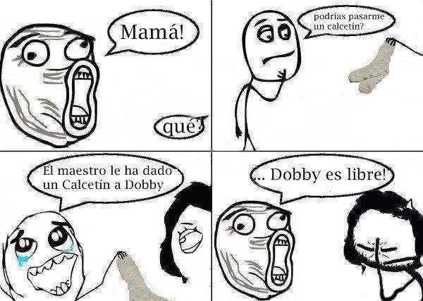 dobby es libre xD - Meme subido por gabrelespe :) Memedroid