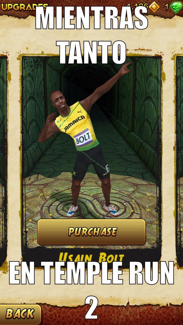 Rareza nivel temple run - Meme subido por britaos :) Memedroid