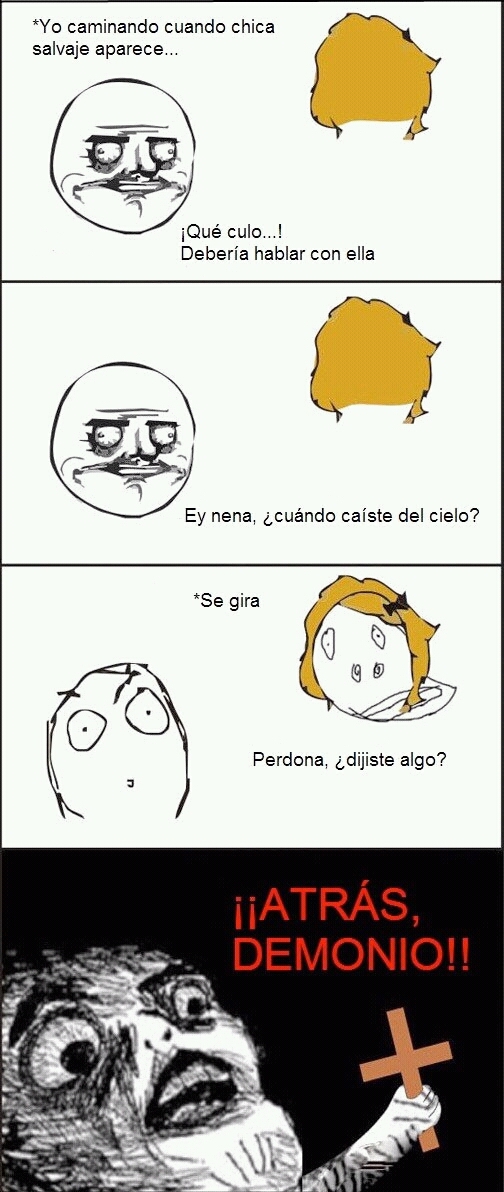 Atras demonio!! - Meme subido por YuppyYuppy179 :) Memedroid