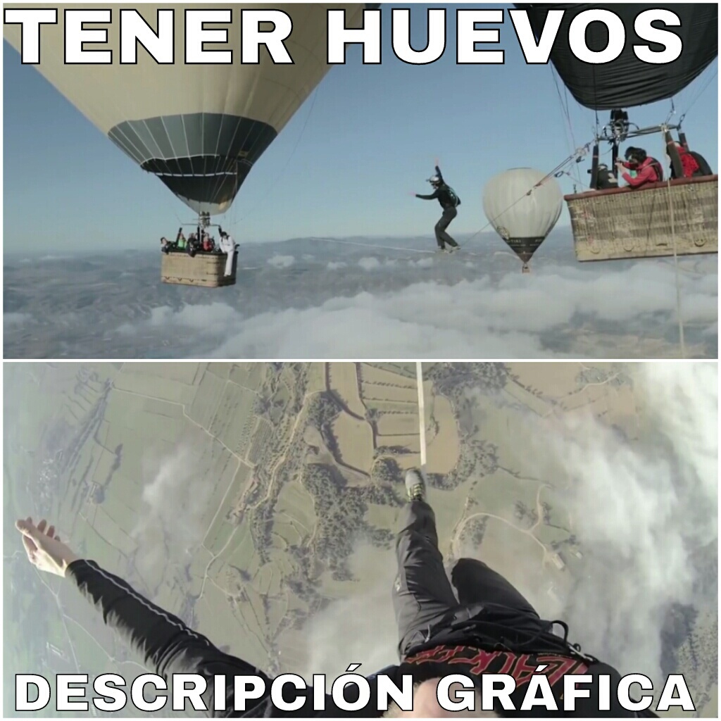Sin cuerda de seguridad, sólo paracaidas - Meme subido por RevesIwas ...