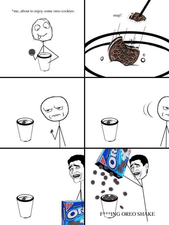 Oreo shake - Meme subido por vikingfan100 :) Memedroid