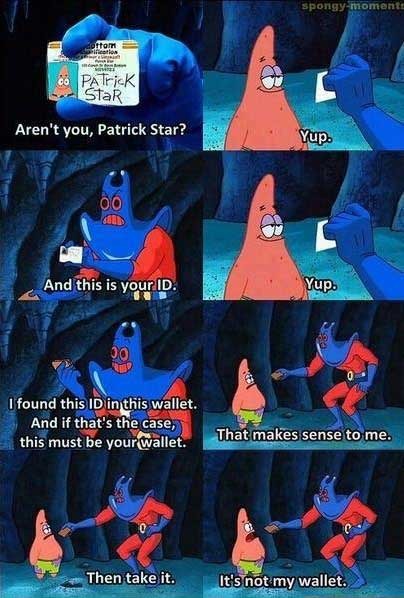 Patrick logic - Meme subido por RRAAGGEE :) Memedroid