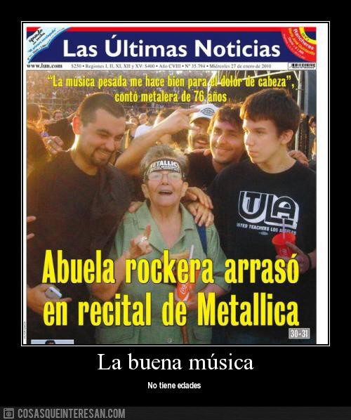 Abuela rockera - Meme subido por Zim.. :) Memedroid