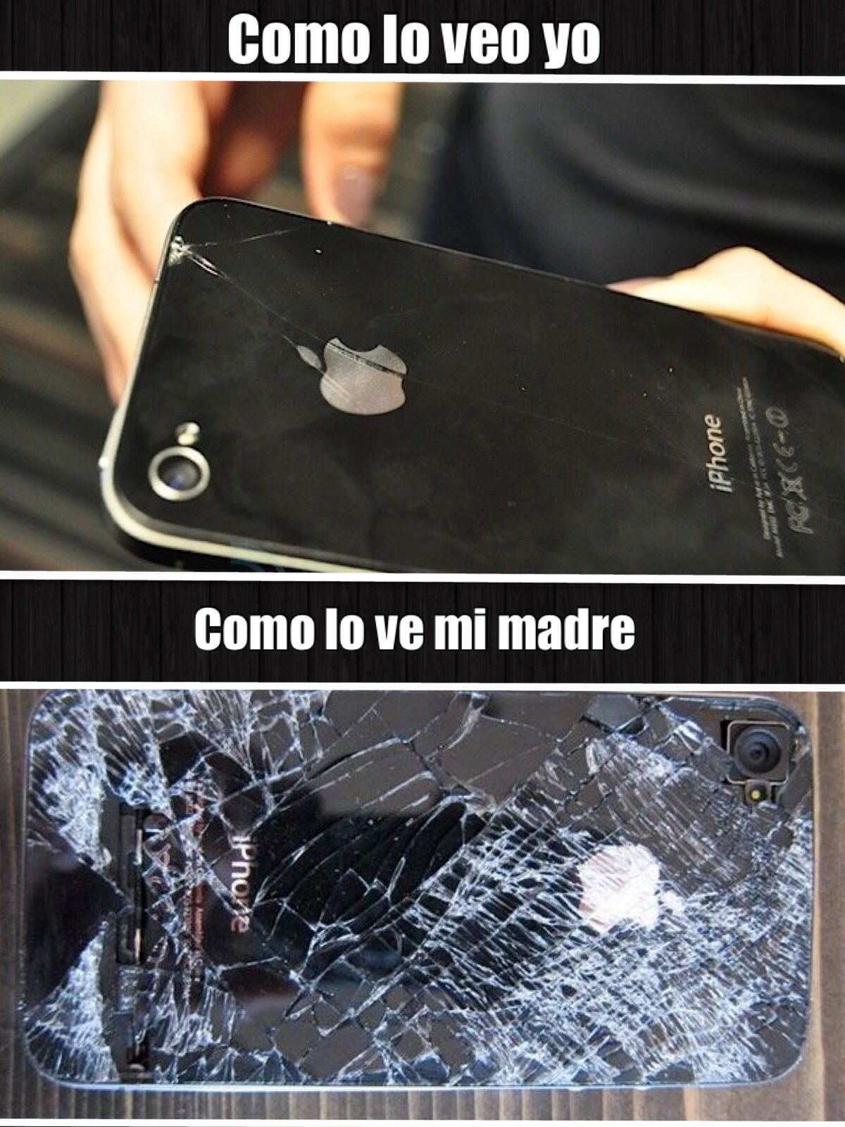 Iphone roto!! - Meme subido por poinilia :) Memedroid