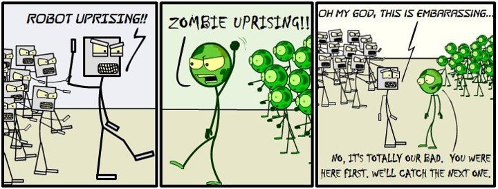 Robot Apocalypse Memes Zombie Apocalypse Team Meme By Holycrap1992 On