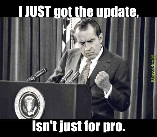 Updated is for free version too - Meme by My_Butterfingers :) Memedroid