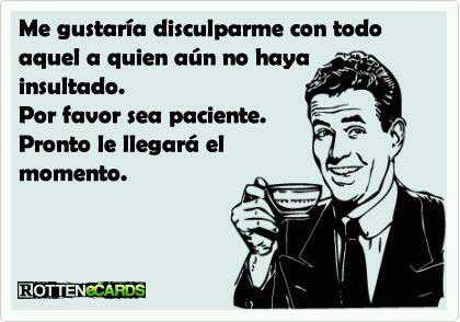 me disculpo - Meme subido por ares.el.califa :) Memedroid