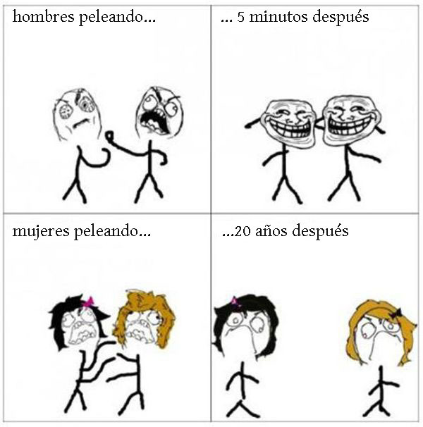 Las peleas - Meme subido por pajarillo :) Memedroid