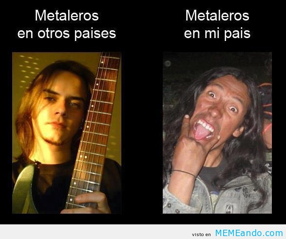 Metaleros - Meme subido por Zim.. :) Memedroid