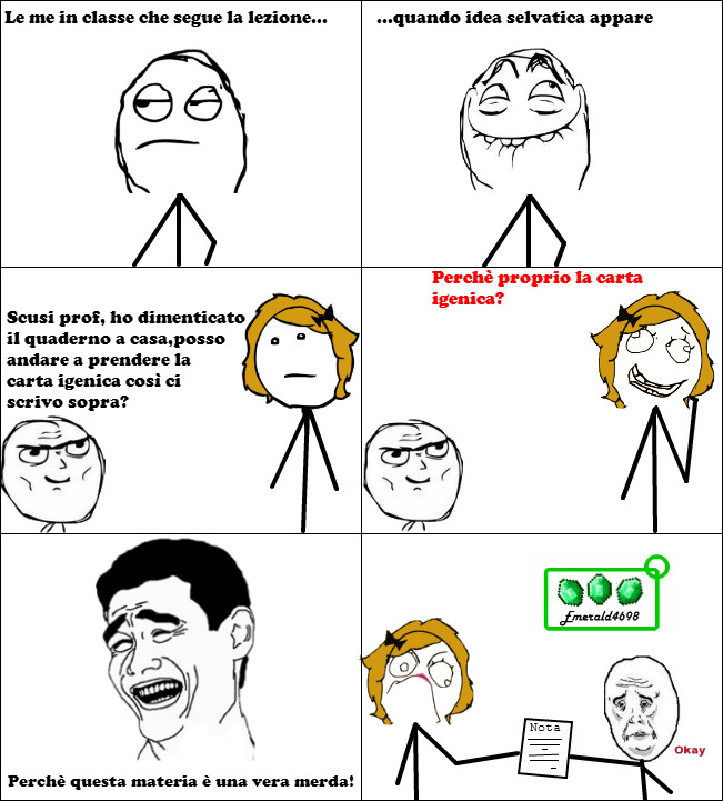 La cacca puzza.Le scorregge di più.Quindi andate a fare la cacca se ...