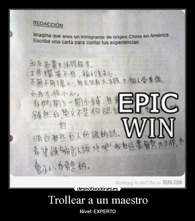 epic win - Meme subido por mucho_morro-bank :) Memedroid