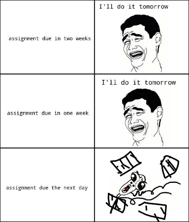 assignments - Meme by therobot :) Memedroid