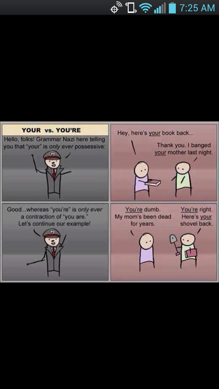 your/you're - Meme by shelleytodey :) Memedroid