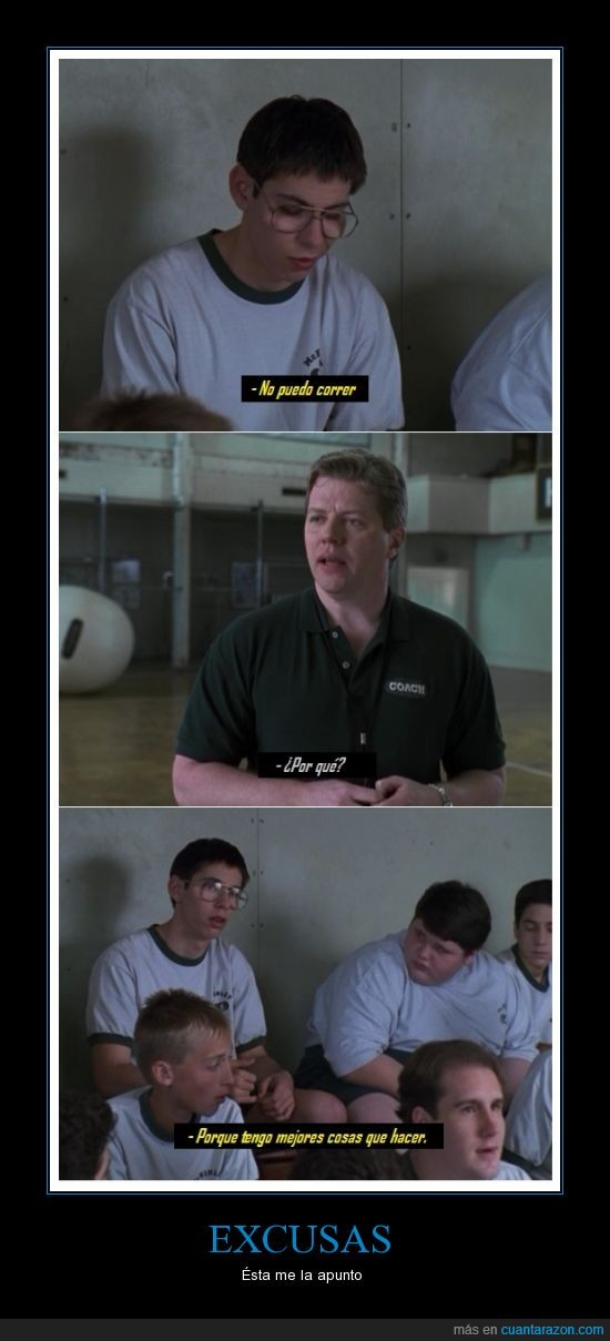 excusas - Meme subido por facukpoboca :) Memedroid