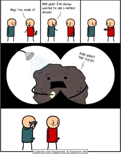 Meteor shower - Meme subido por DJBOSS4 :) Memedroid