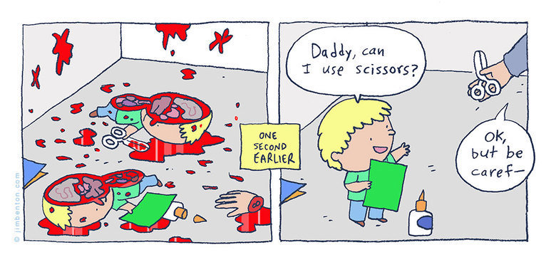 never run with scissors - Meme by shzball :) Memedroid