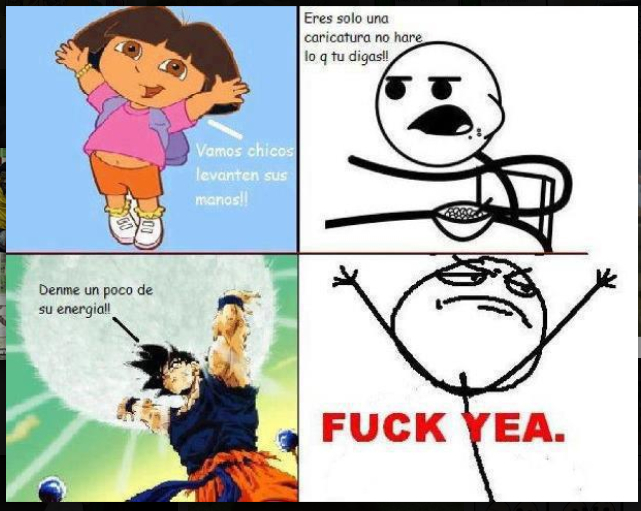 Goku/Dora la explotadora - Meme by ultimate_fox :) Memedroid