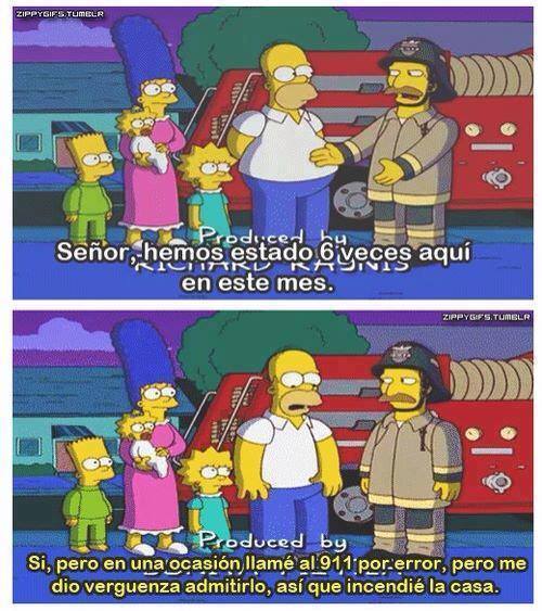 homero y los bomberos xD - Meme by juansepincha :) Memedroid
