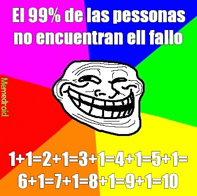 el fallo es el texto >.> - Meme subido por Mirii :) Memedroid