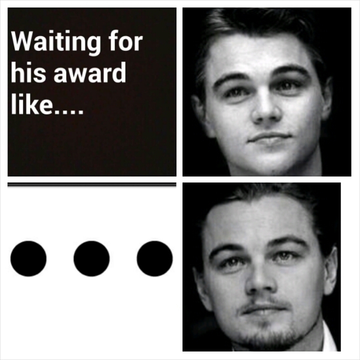 leonardo waiting for his oscar. - Meme by bazzoun81 :) Memedroid