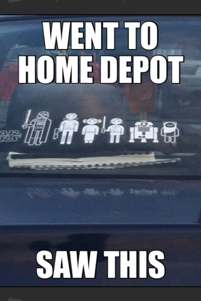 I'm a girl btw and I went to Home Depot with my grandpa and I had to ...