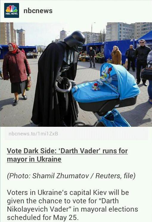 Vader for mayor - Meme by jafetc76 :) Memedroid