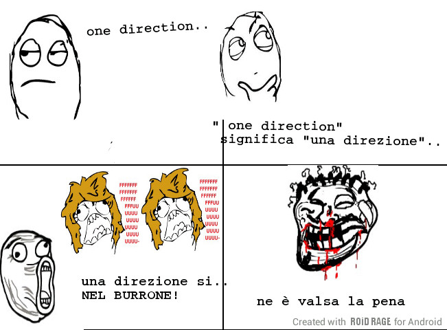 one direction... si ma nel burrone! - Meme by MASTERBLOB :) Memedroid