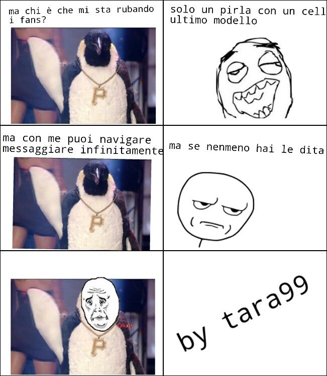 punguino senza fans - Meme by tara99 :) Memedroid