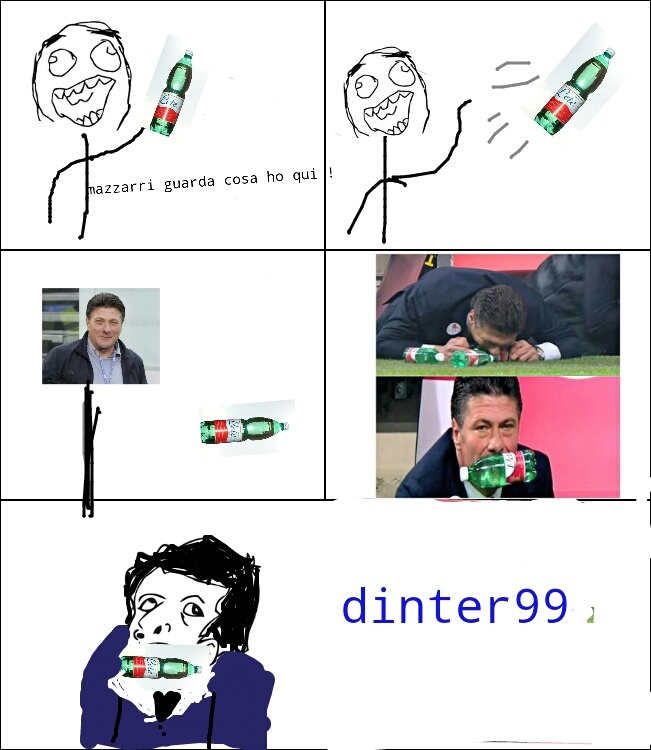 mazzarri e la sua bottiglia - Meme subido por dinter99 :) Memedroid