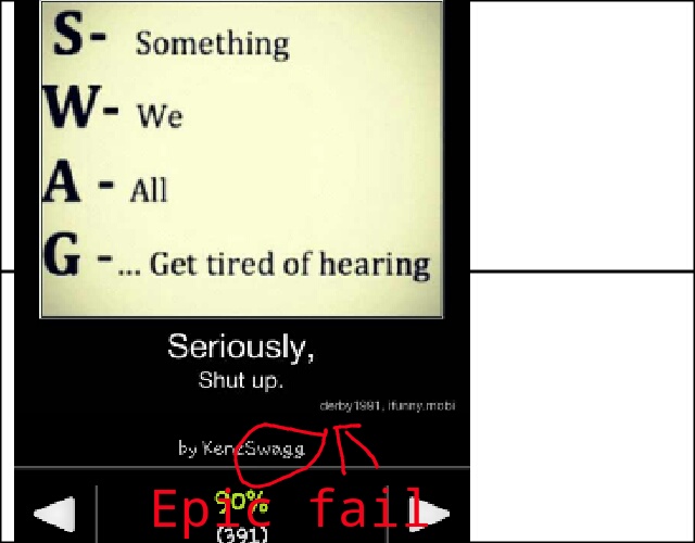 swag fail - Meme by juusoz :) Memedroid