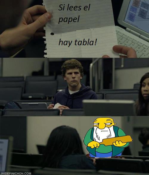 tabla - Meme subido por markeytor :) Memedroid