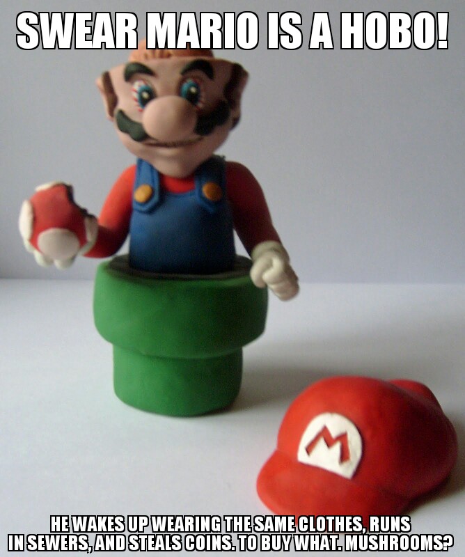 Hobo Mario - Meme subido por ayub57 :) Memedroid