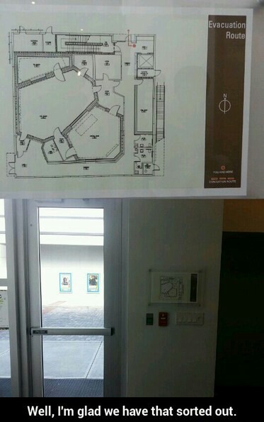 Evacuation route - Meme subido por soydolphin :) Memedroid