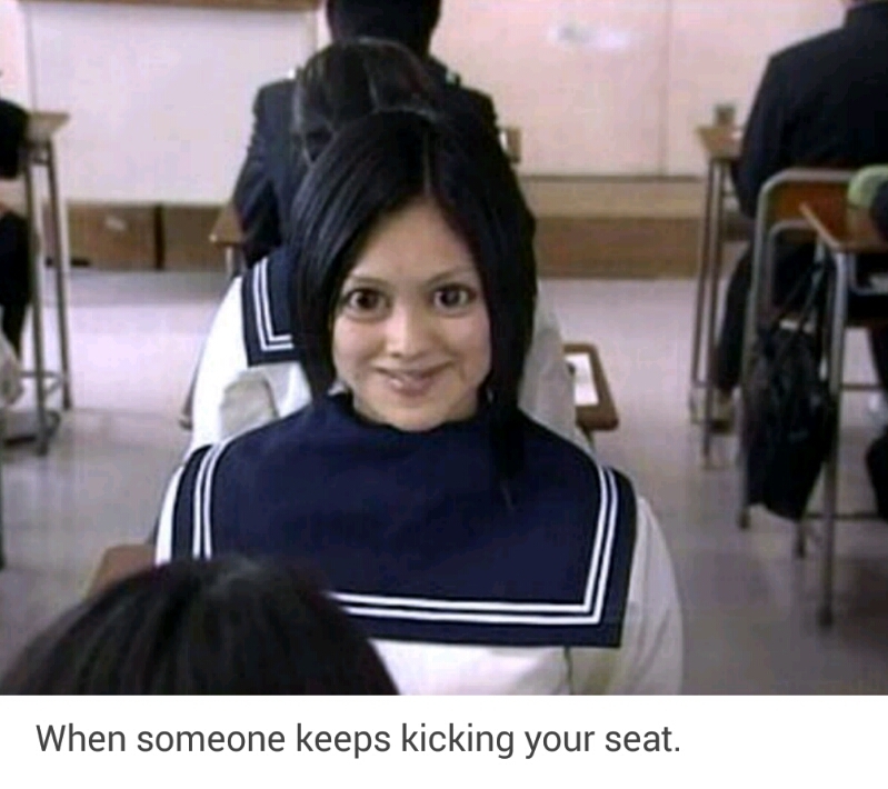 Hate when people kick my chair... - Meme by kookiekali :) Memedroid