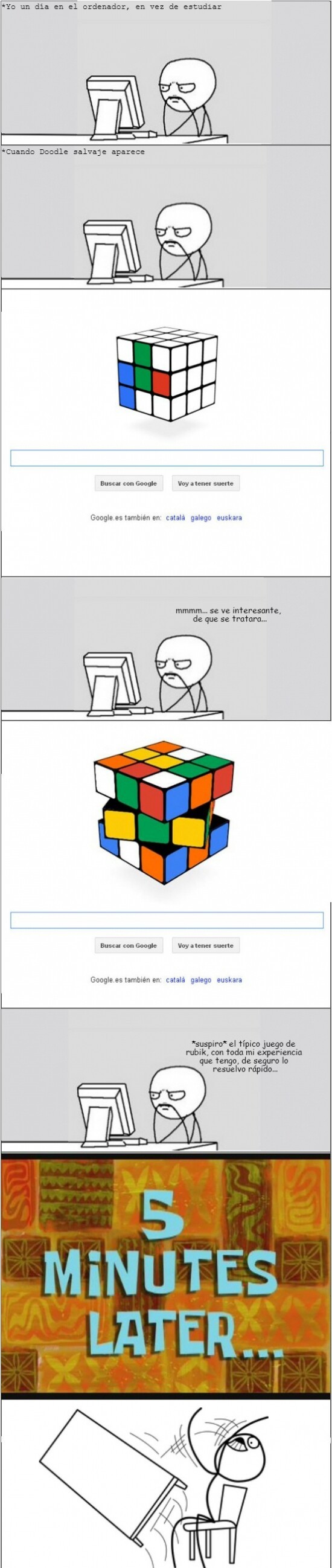 Jugando al cubo. - Meme subido por cesar.tol7711 :) Memedroid