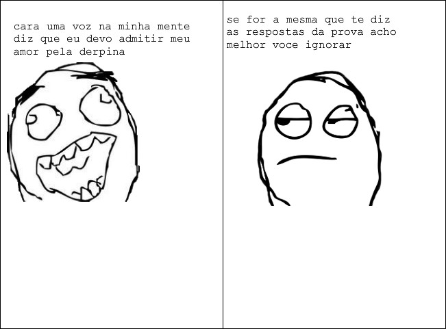 voz na cabeça - Meme subido por maskarado :) Memedroid